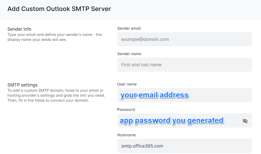 How to connect Outlook through the SMTP – Nectar Bee
